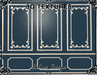 Second Life Marketplace - 3D TEXTURES Dark blue molding wooden wall ...