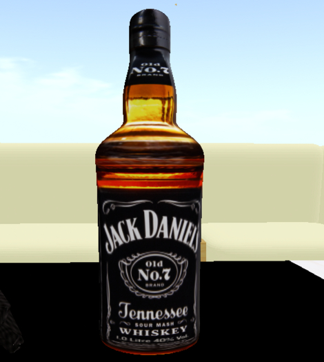 Second Life Marketplace - miss melissa jack daniels whiskey bottle