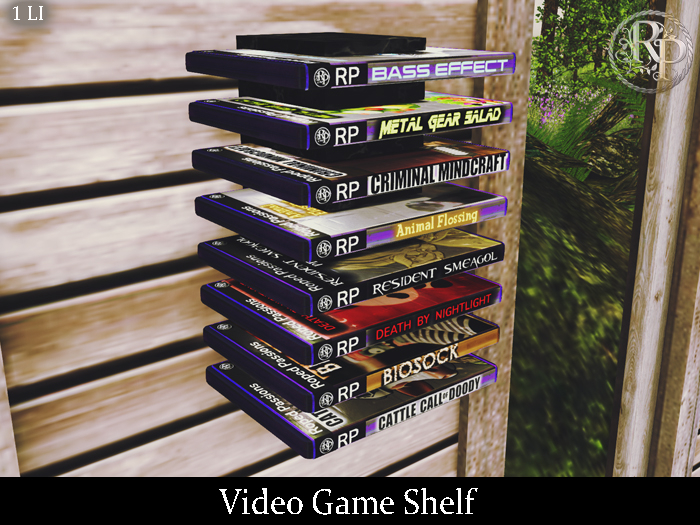Second Life Marketplace - (RP) Video Game Shelf