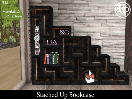Second Life Marketplace - (RP) Stacked Up Bookcase