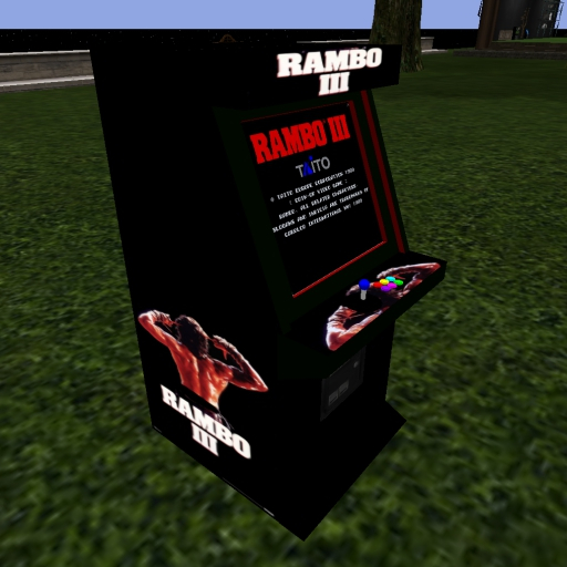 Second Life Marketplace - Arcade Heaven Playable Rambo III Arcade
