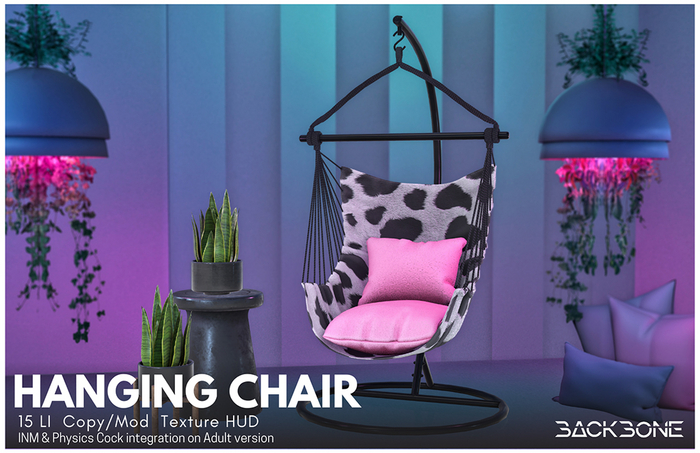 Second Life Marketplace - BackBone Hanging Chair - PG