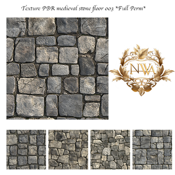 Second Life Marketplace - 5pc PBR texture medieval stone floor seamless ...