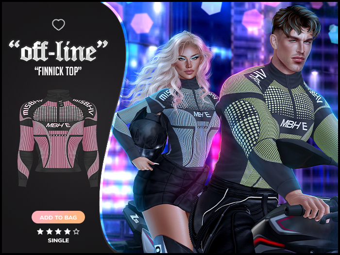 Second Life Marketplace - "Off-Line" x "Finnick" Top / Pinky