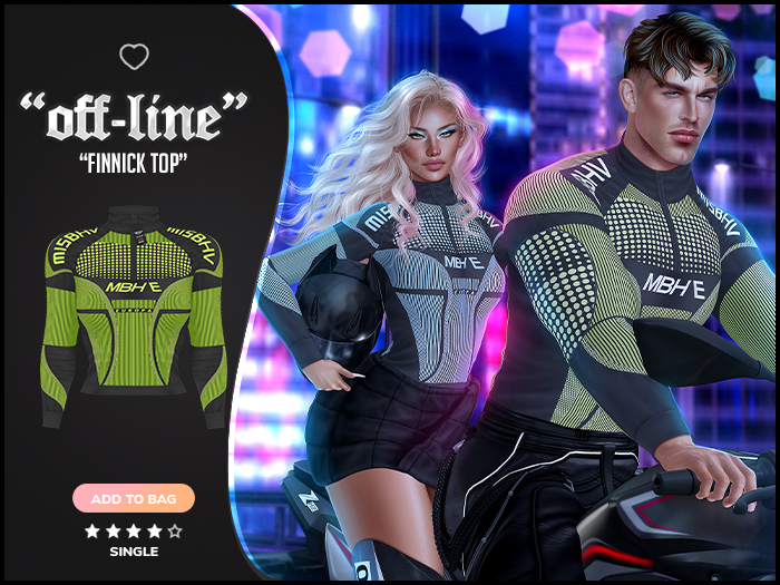 Second Life Marketplace - "Off-Line" x "Finnick" Top / Treuse