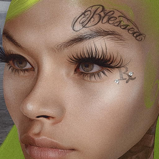 Second Life Marketplace - Blessed Face Tattoo Evo X
