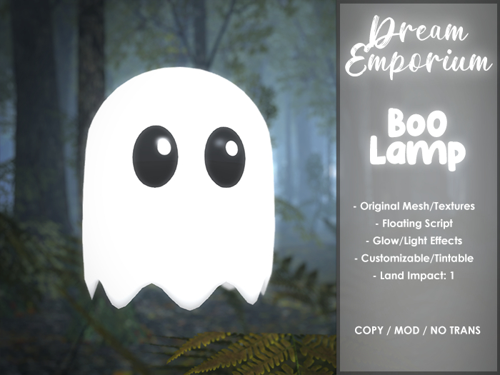 Second Life Marketplace - [Dream Emporium] Boo Lamp
