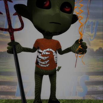 Second Life Marketplace - DFS HW Kids - Goblin Ghidora Balloon