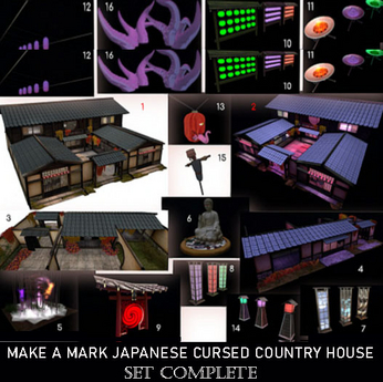 Second Life Marketplace - MAke a MArk 'Cursed Country House' Complete Set