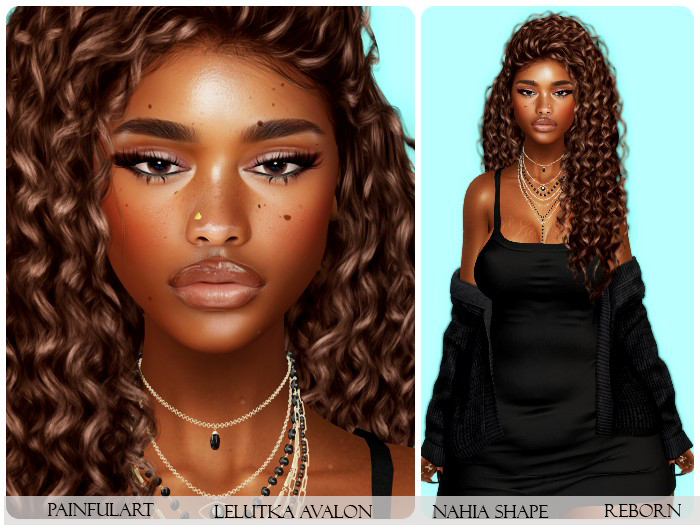 Second Life Marketplace - ~PAINFUL ART~ - Nahia Shape LeLUTKA Avalon Head