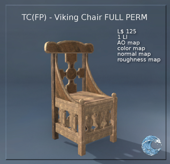 Second Life Marketplace - TC(FP) - Viking Chair FULL PERM