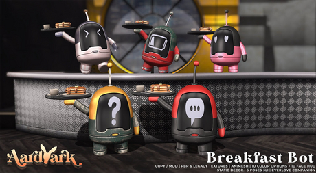 Second Life Marketplace - Aardvark : Breakfast Bot - Pink