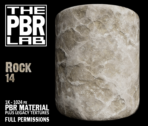 Second Life Marketplace - The PBR Lab - Rock 14 - PBR Material & 3D ...