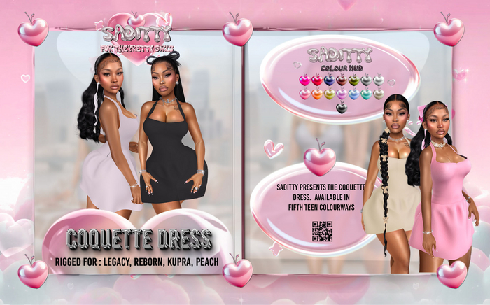 Second Life Marketplace - Saditty - Coquette dress fatpack [ADD ME]