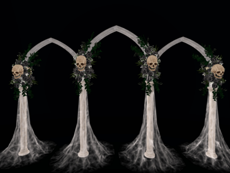 Second Life Marketplace - MC Halloween Skeleton Arch Set