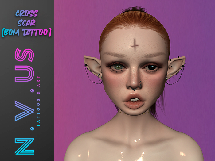 Second Life Marketplace - [N.V.US] ::cross scar:: [evox][bom][bakes on ...