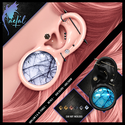 Second Life Marketplace - FaeTal - Ear 78 - Swallow S & XL Female