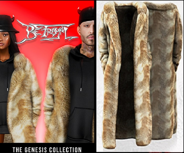 Second Life Marketplace - 26. BETRAYAL Genesis Fur Coat RED [Jake]