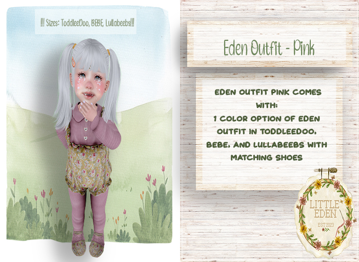Second Life Marketplace - {Little Eden} Eden Outfit - Pink