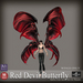 Second Life Marketplace - Raffle Free Item ::: B@R ::: Red Devil Butterfly