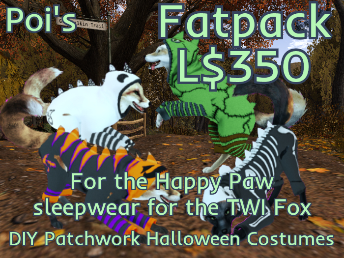Second Life Marketplace - [poi] FATPACK - Costume mods for HP TWI Fox ...