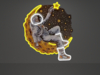 Second Life Marketplace - Astronaut moon stars 2 NEON Picture Full ...