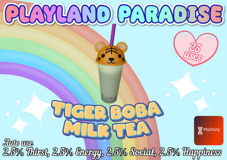 Second Life Marketplace - MyStory Bitty Tiger Boba Milk Tea