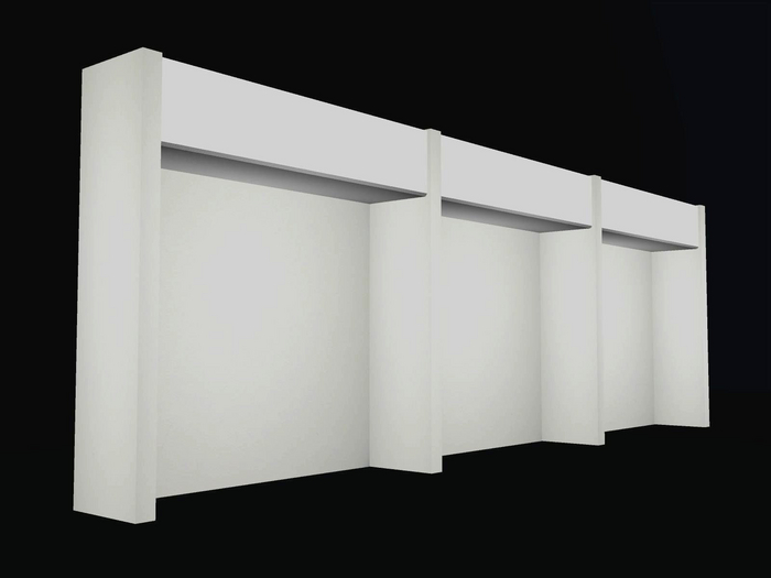 Second Life Marketplace - mesh wall 3 booths set ( Full Perm )