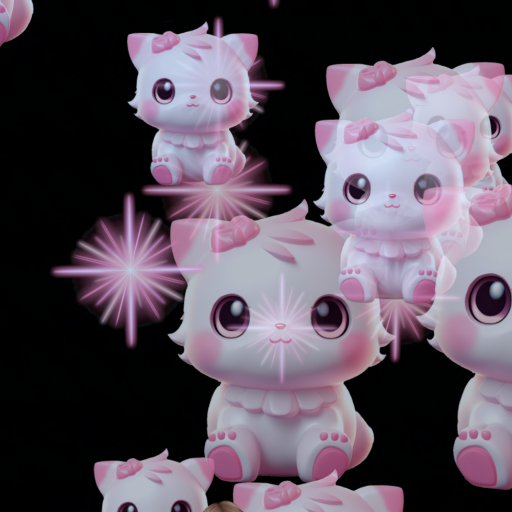 Second Life Marketplace - Pink Kitten Confetti Tosser Thrower