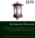 Second Life Marketplace - Red Traditional Japanese Toro Lamp