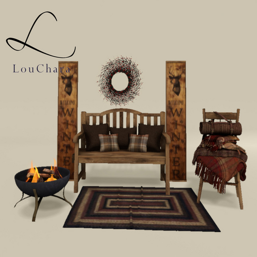 Second Life Marketplace - LouChara Aiden Winter Porch Set