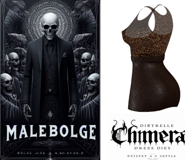 Second Life Marketplace - Chimera Dress Maitreya Lara 5.3 - Espresso ...
