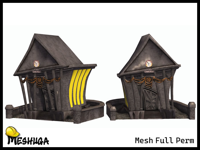 Second Life Marketplace - Meshuga - Halloween Town Hall FULL PERM MESH