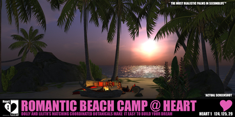 Second Life Marketplace - Palm Trees - Beach Camp - Driftwood Logs ...