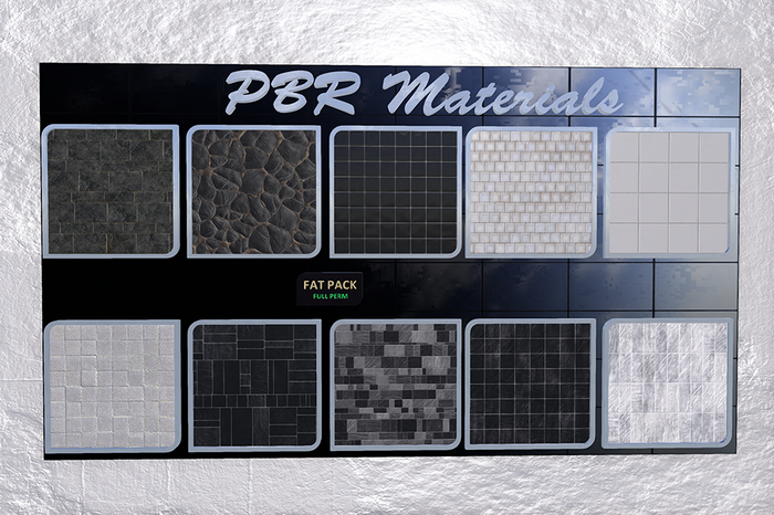 Second Life Marketplace - PBR SHOP - Tiles Material 2K Collection Full Perm