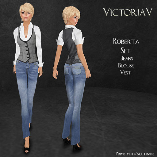 Second Life Marketplace - VictoriaV - Roberta Jeans Set