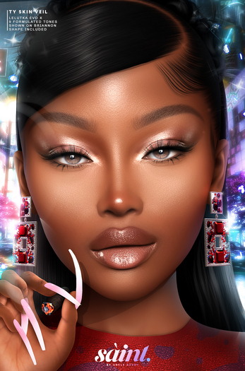 Second Life Marketplace - ! #saint. x evox - ty skin veil (demo)