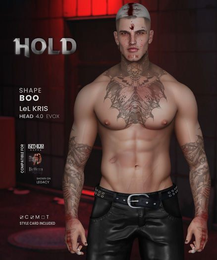 Second Life Marketplace - HOLD SHAPES - Boo - Shape LeLUTKA Kris 4.0 ...