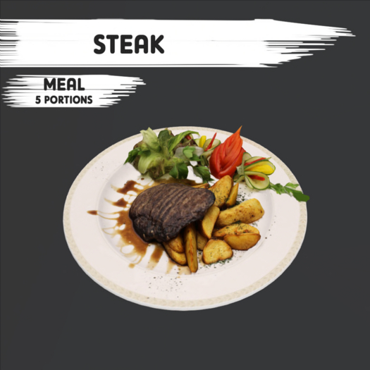 Second Life Marketplace - MyStory Steak Meal