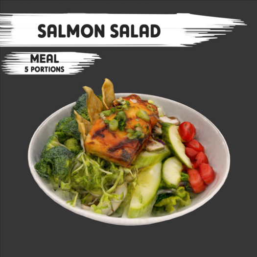 Second Life Marketplace - MyStory Salmon Salad Meal
