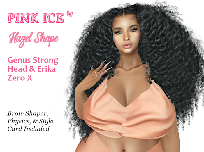 Second Life Marketplace - PINK ICE Hazel Shape - Genus Strong & Erika Zero X