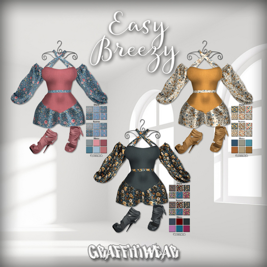 Second Life Marketplace - Graffitiwear Easy Breezy Fatpack
