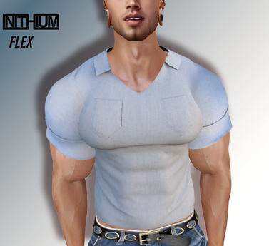 Second Life Marketplace - Brutal Rolled Polo V White Kario Flex