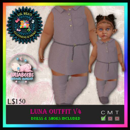 Second Life Marketplace - *LBD* Luna Outfit v4- LB