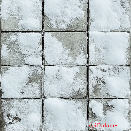 Second Life Marketplace - Snowy Paver Stone Tiles Texture