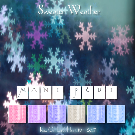 Second Life Marketplace - ~Mani Pedi~ Sweater Weather Polish - Reborn HUD