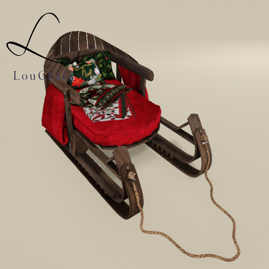 Second Life Marketplace - LouChara Christmas Cuddles Sleigh