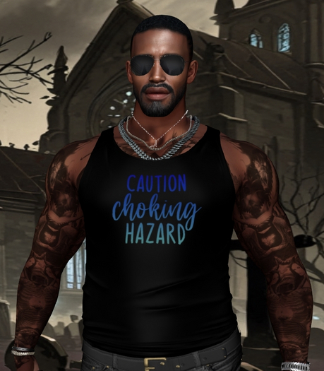 Second Life Marketplace - Roja's Caution Choking Athletic legacy tank