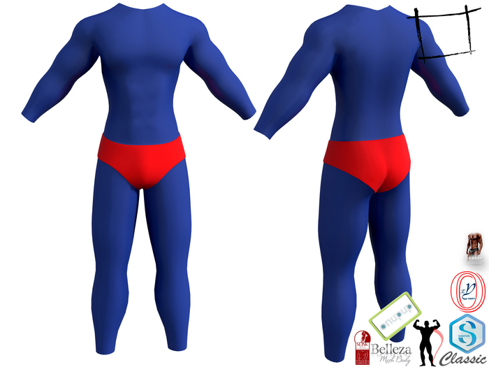 Second Life Marketplace - Full Perm Super Hero Full Body Suit Signature ...