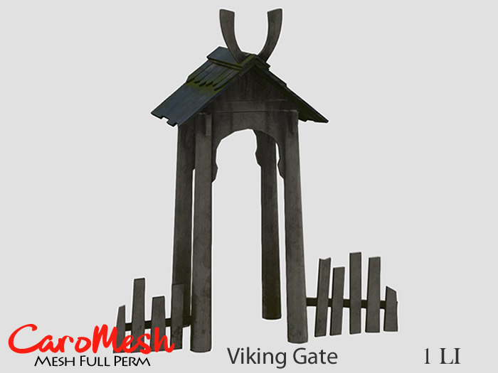 Second Life Marketplace - Caro Mesh Full Perm * Viking Gate -unpacker